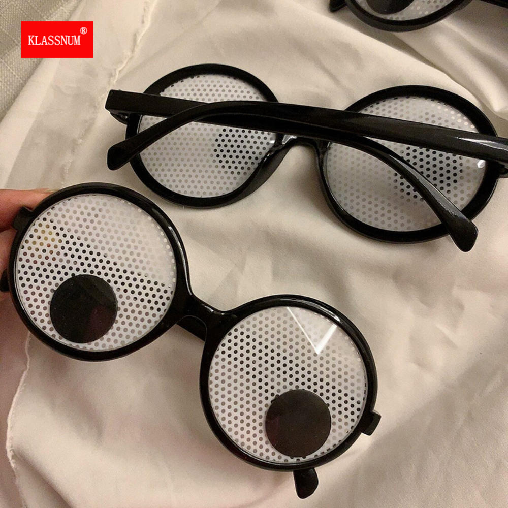 Party Glasses Cosplay Funny Eyeglasses Creative Cute Eye-blinking Round ...