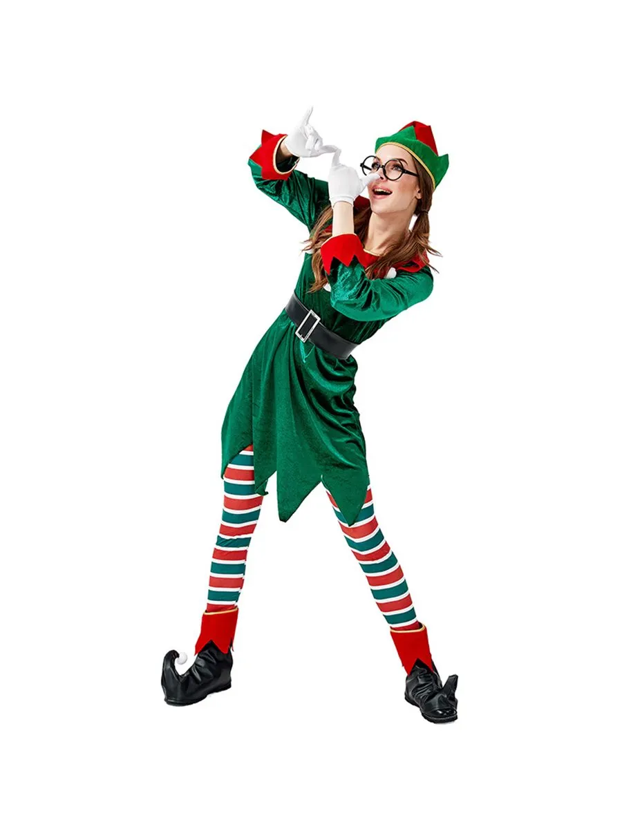 Elves Costume Christmas Party Cosplay Full Set
