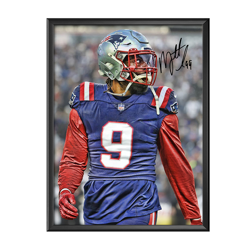 Matthew Judon-New England Patriots Poster Art Autographed