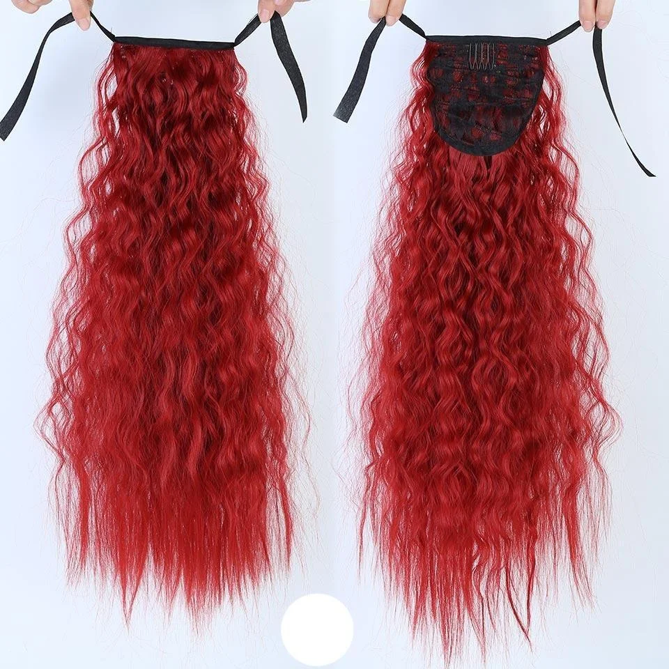 Extension Wig Long Curly Drawstring Ponytail
