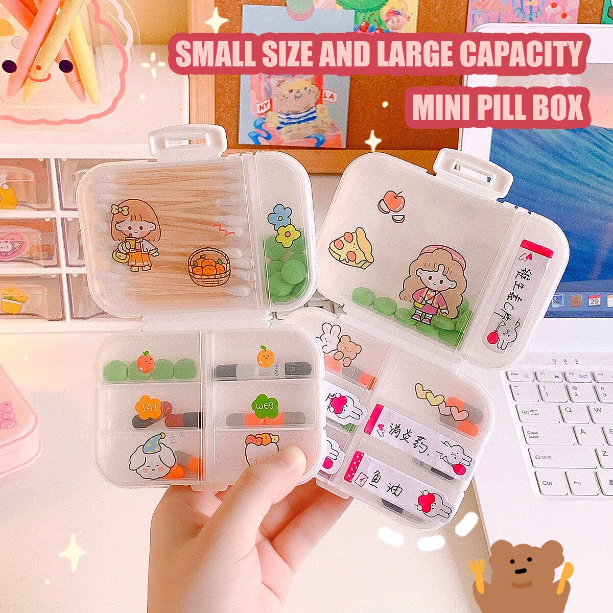 Nigikala Box Compartment Portable Home Travel Pill Storage Pill ...