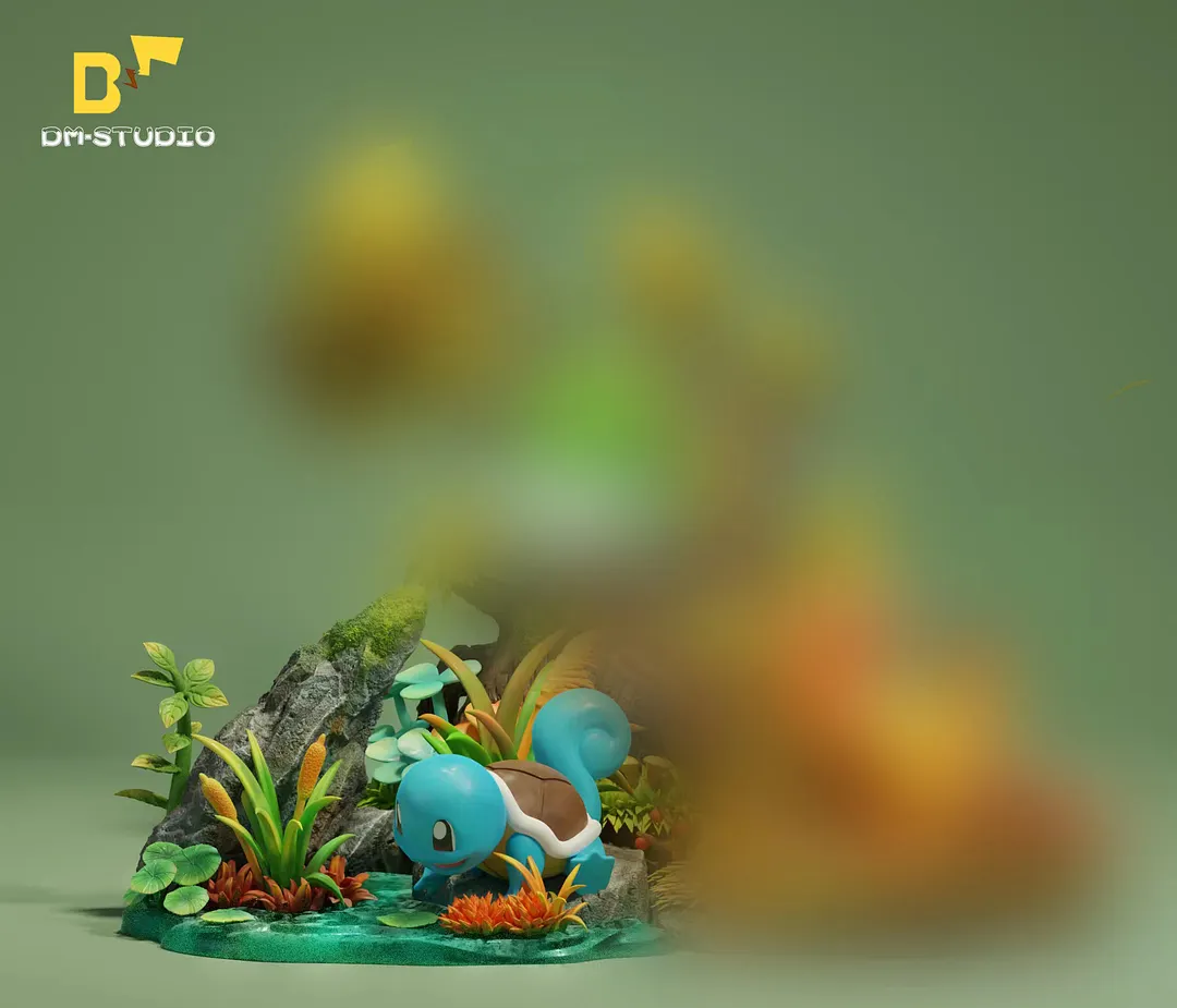 Mudkip & First Generation Squirtle – Pokemon Resin Statue – DM Studios ...