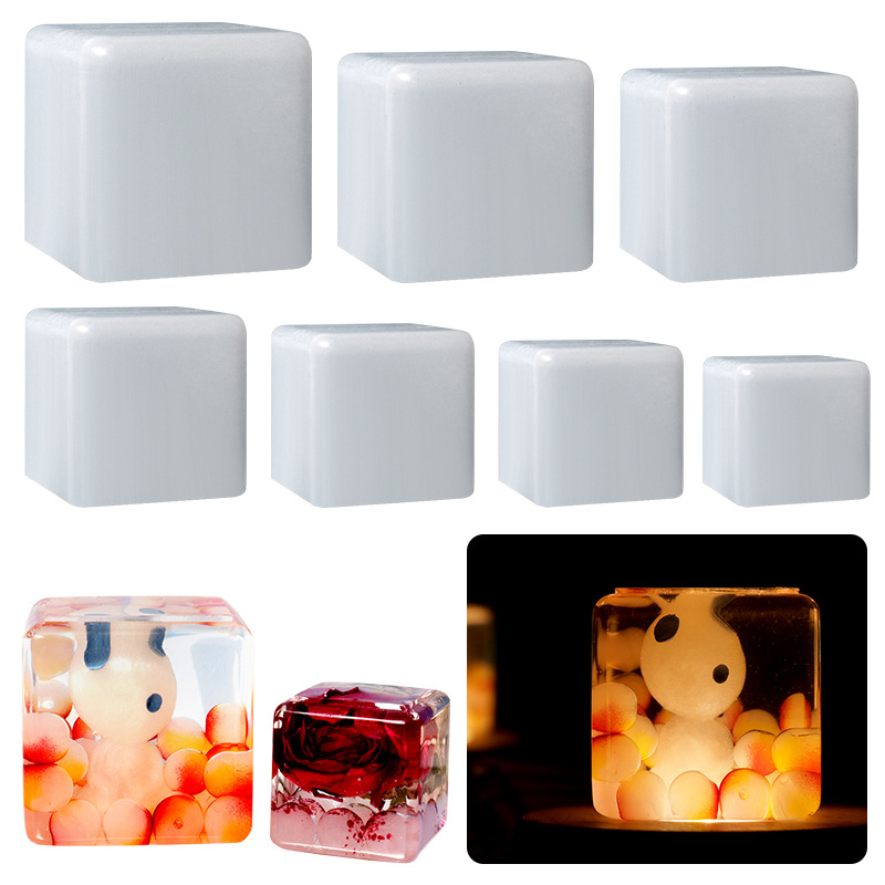 Get Creative with Curves: Round Corner Cube Resin Silicone Molds for ...