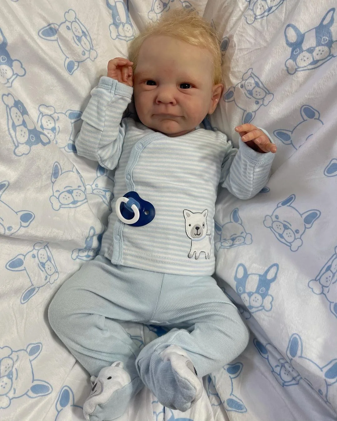 19.5'' Truly Lifelike Reborn Baby Luca, Realistic Soft Vinyl Doll