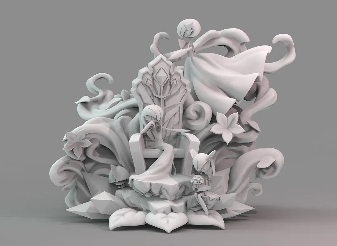 Throne Gardevoir - Pokemon Resin Statue - MFC Studios [In Stock]