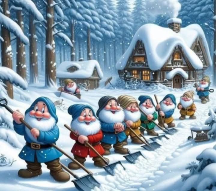 Seven Dwarfs (velvet cloth) AB drill full round/square diamond painting