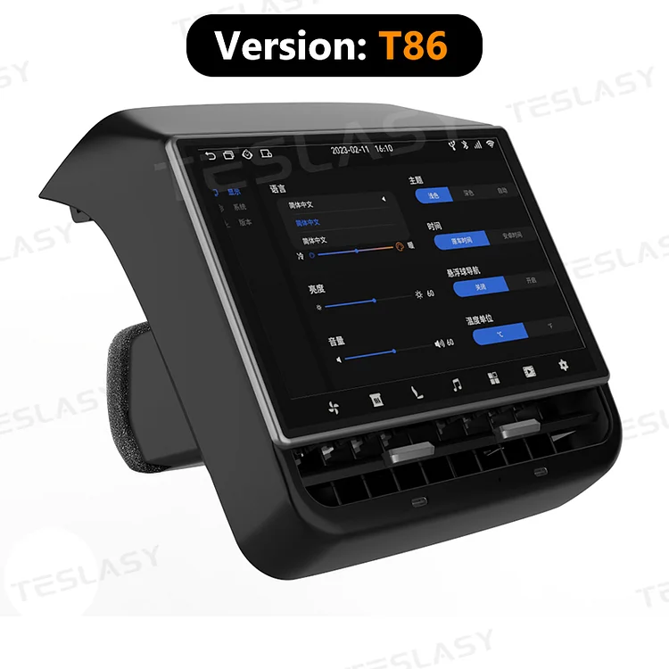 Teslasy T86 Android Rear Entertainment Screen - Advanced 8.66" Upgrade ...