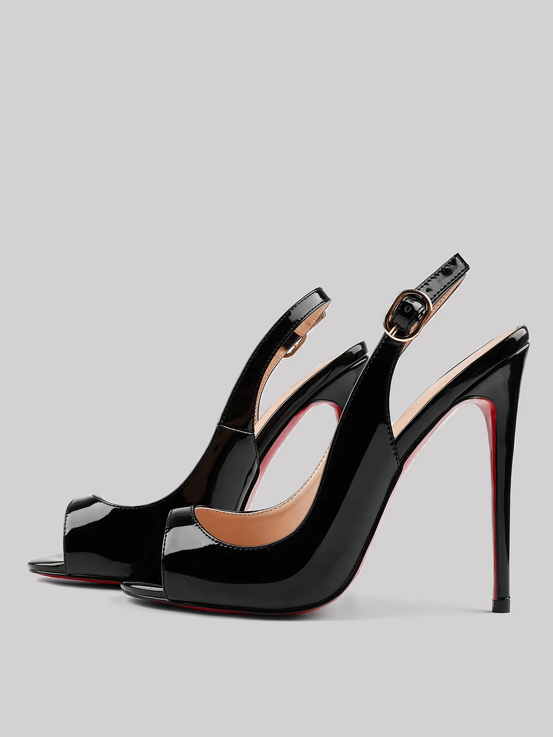 Women's Open Toe Leaky Heel Red Bottom High Heels