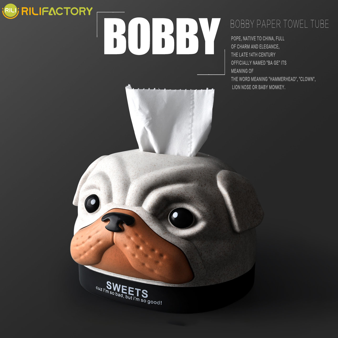 Bobby Dog Tissue Box - Manufacturer of Home Furnishings | Rilifactory