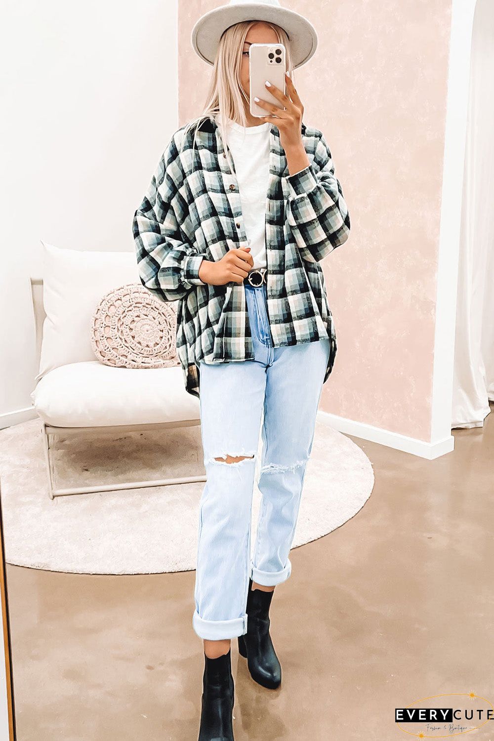 Black Plaid Color Palette Jackets