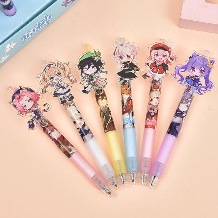 Genshin Gel Pen Cute 0.5mm Black