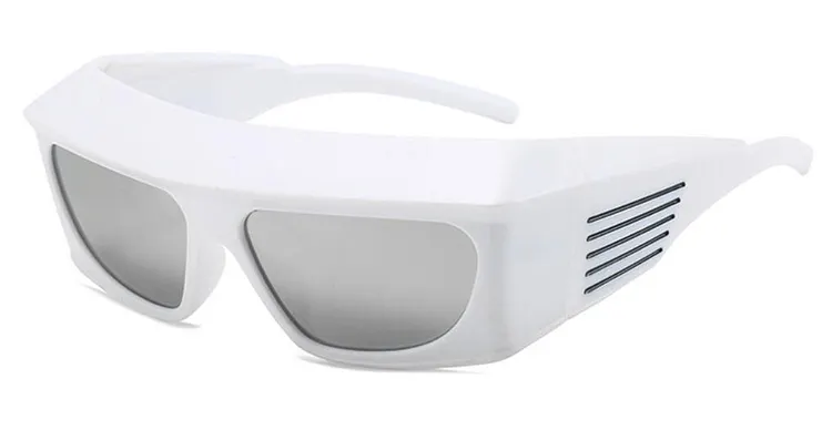 New Big Frame Rectangle Sunglasses Women Men Luxury Brand Futuristic ...