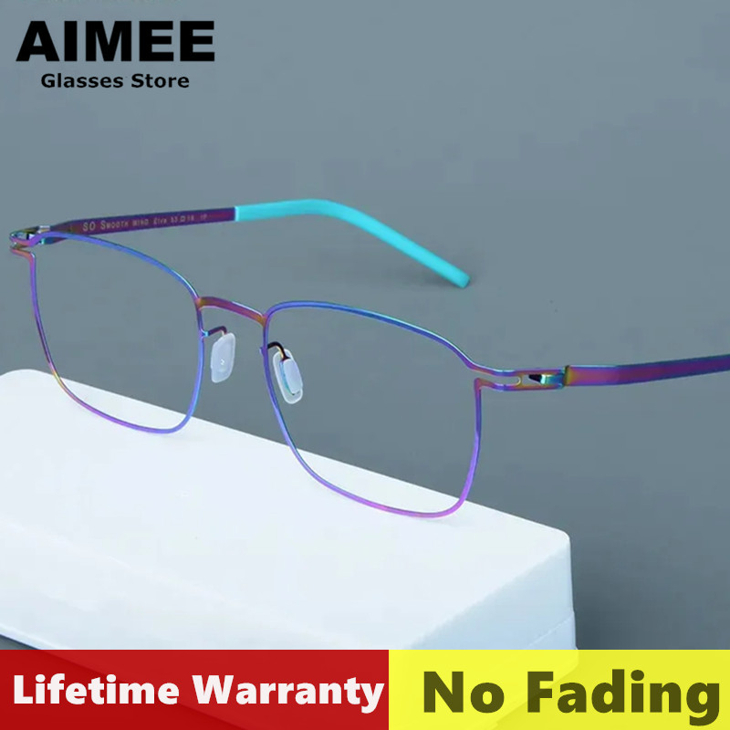 Lifetime Warranty German Brand Ultralight No Screw Glasses Frame Men ...