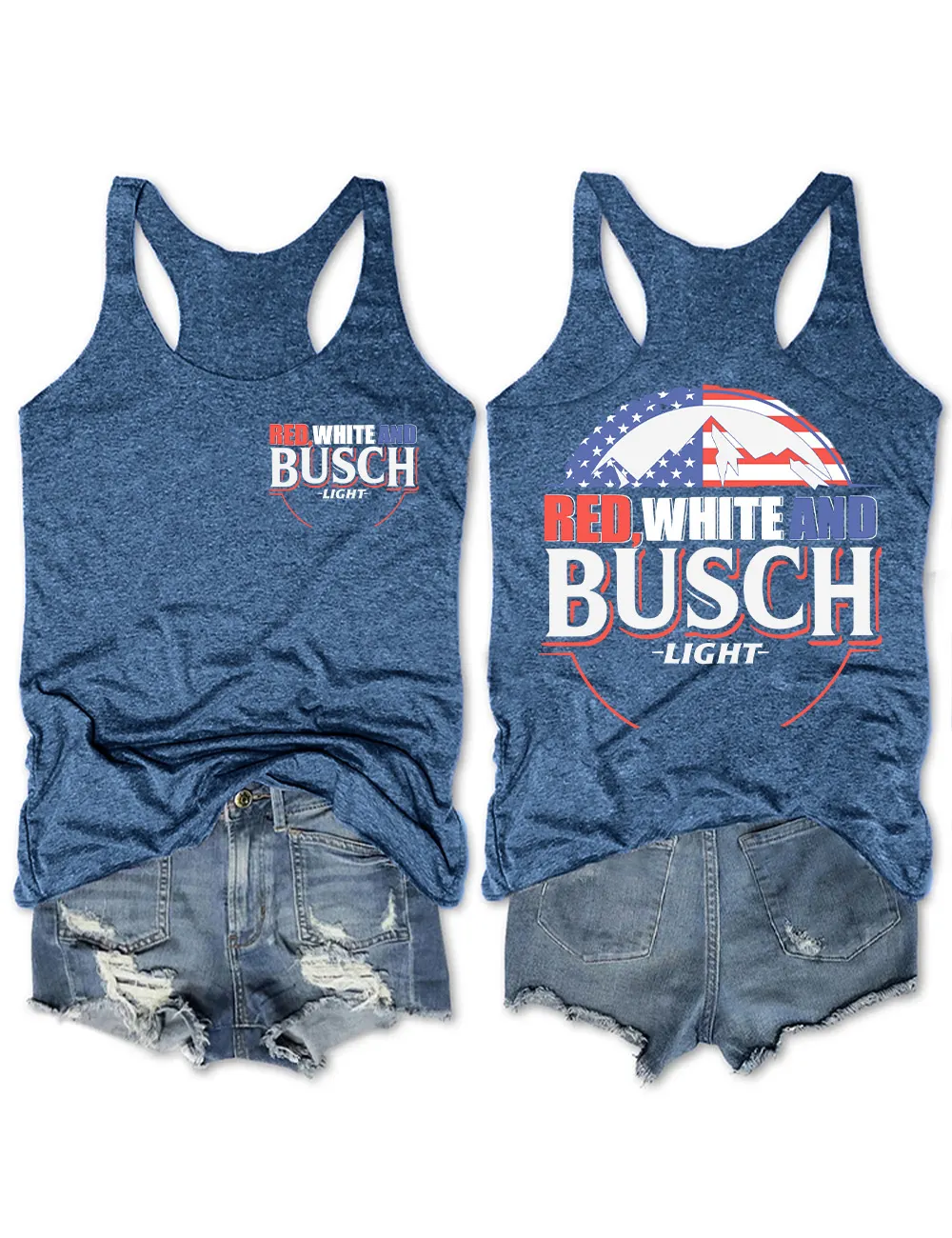 Red, White & Busch Light Tank