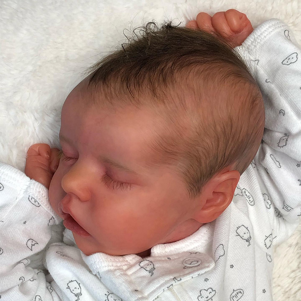 [New!]12" Cute Lifelike Handmade Sleeping Boy Baby Doll Named Wenda ...