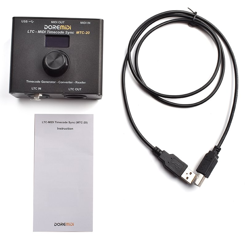 LTC-MIDI Timecode Sync MTC-20