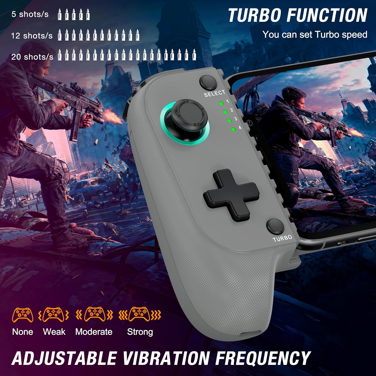 Mobile Game Controller for iPhone/Android Wireless gaming controller ...
