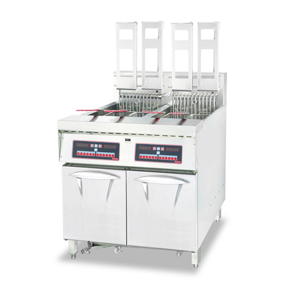 Industrial Double Cylinder Vertical Type Top Commercial Fryer Electric ...