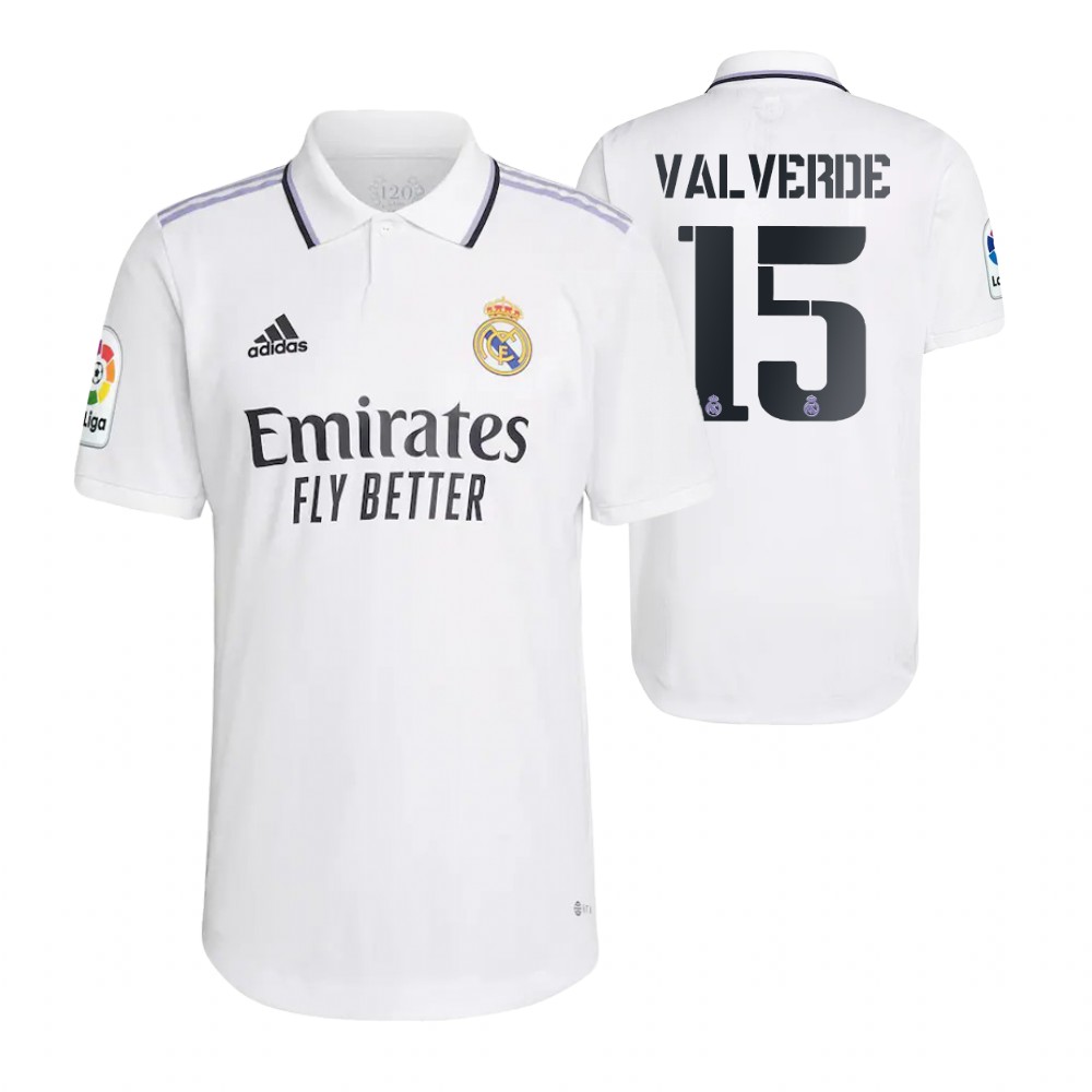 Real Madrid Federico Valverde 15 Home Shirt Kit 2022-2023