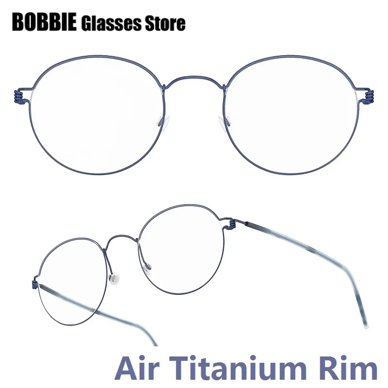 Glasses Frames Men Air Titanium Rim Screwless Eyewear Eyeglasses Women ...
