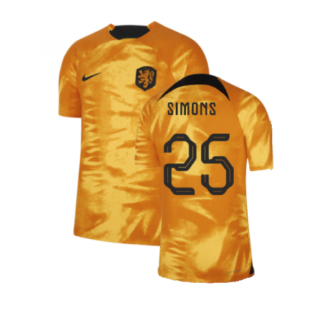 Netherlands Xavi Simons 25 Home Shirt Kit World Cup 2022