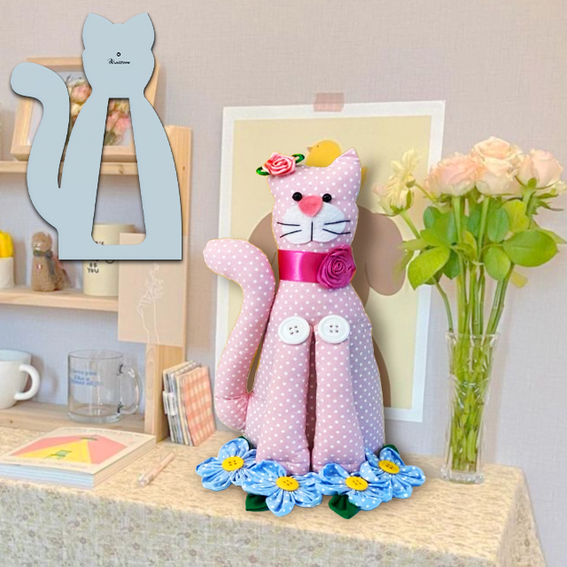 Standing Cat Toy Template Set- With Instructions