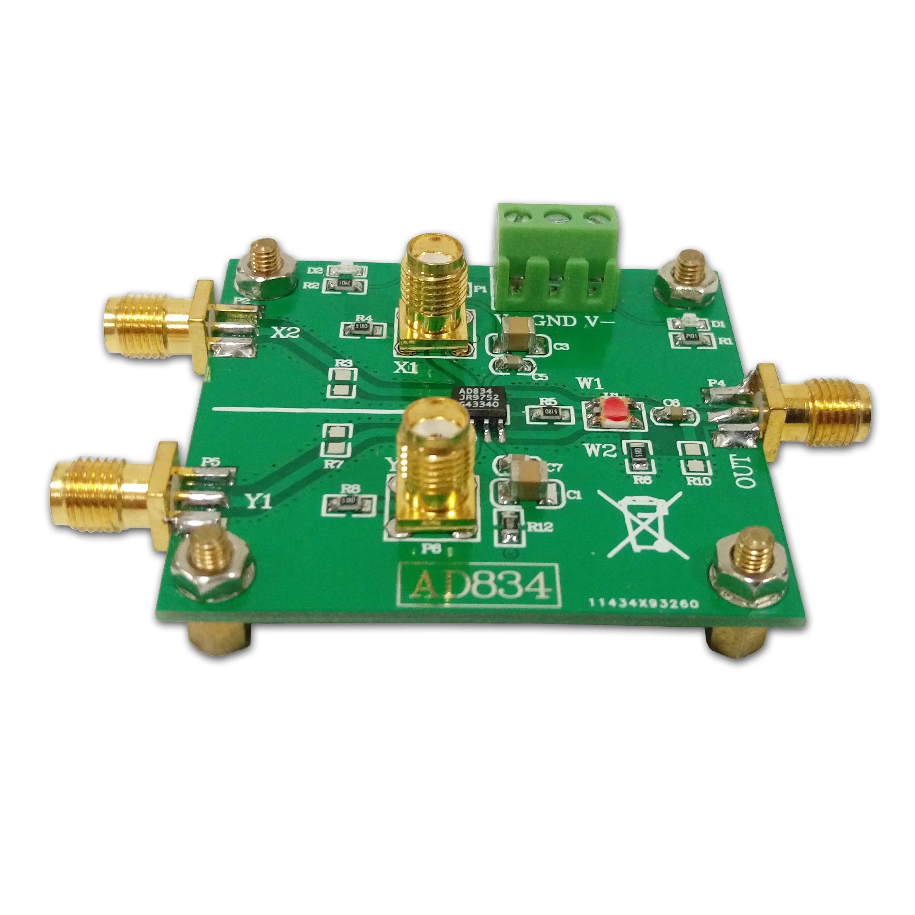 AD834 multiplier using op amp modulation power control high speed UHF ...
