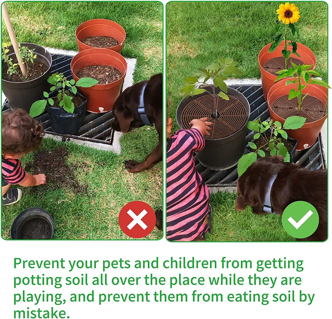 Plant Pot Soil Covers Protectors