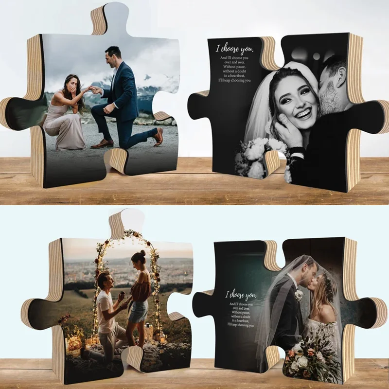 Personalized Photo Puzzle Piece Frame