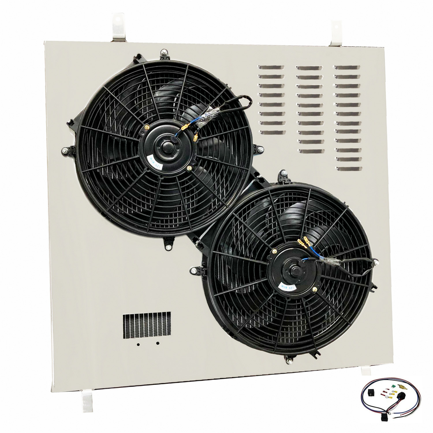 Alloyworks Electric Radiator Fan+Shroud+Relay For 2003-2007 Ford F250 ...