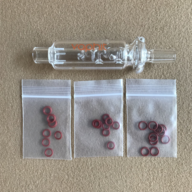 Vaphit 3D Pro Dimpled Glass Stem with Carbhole and 10mm Male Joint Mouthpiece