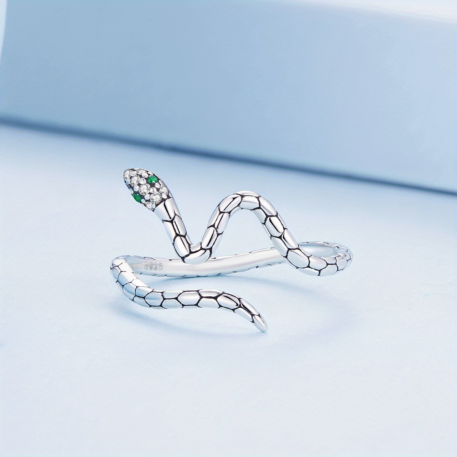 925 Sterling Silver Wrap Snake Design Ring