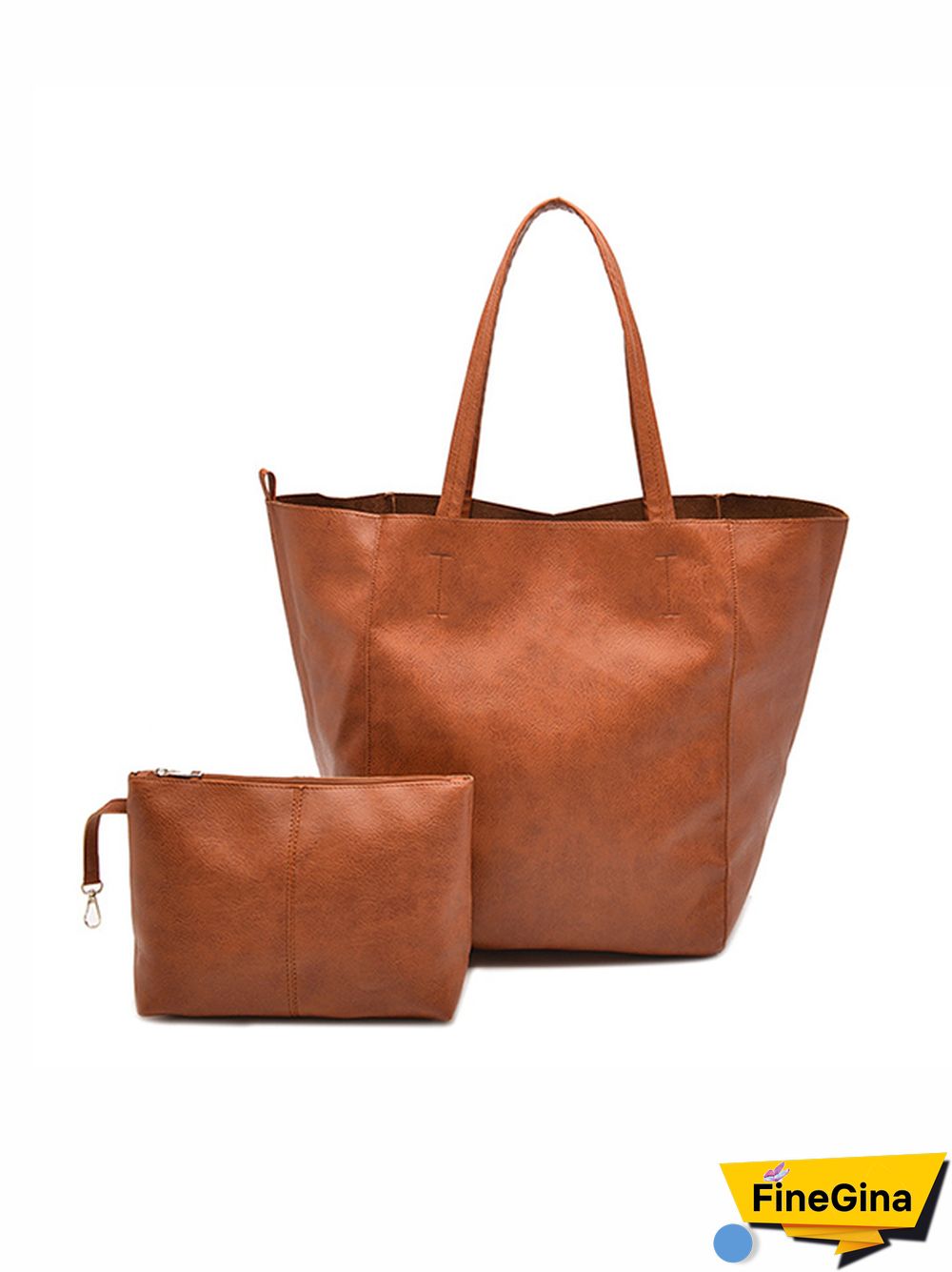 FineGina Split-Joint Tote Shoulder Bags Handbags