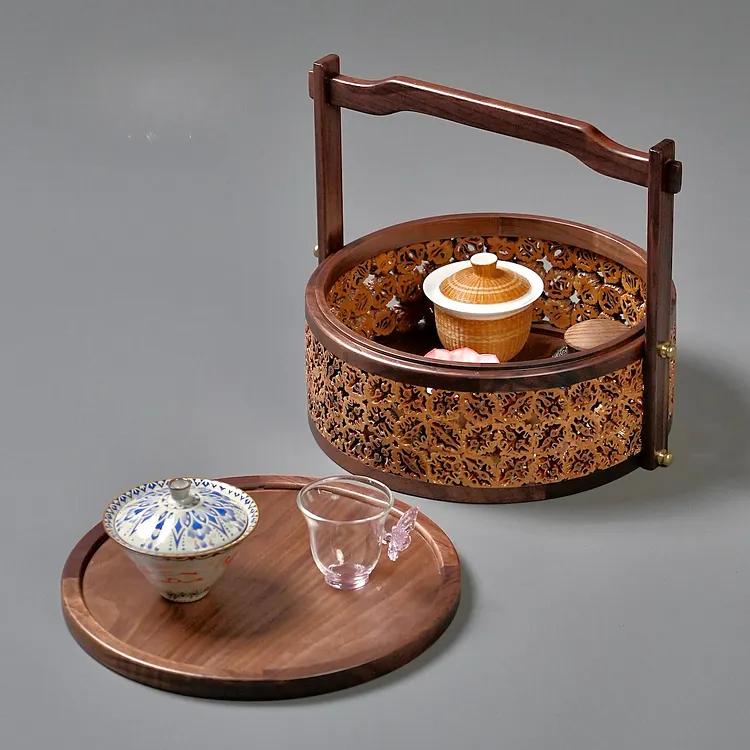 Walnut craft snack box portable food box