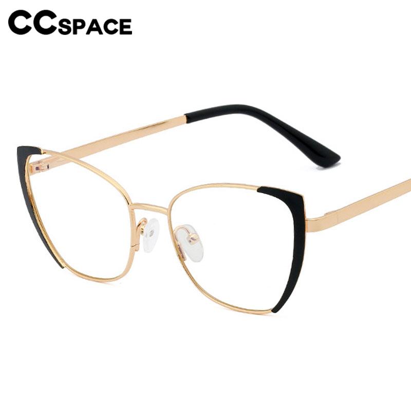 56702 New Metal Optical Spectacle Frame Women Large Size Anti Blue ...