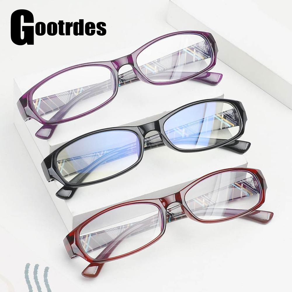 New Anti Blue Light Lens Reading Glasses Women Ultralight PC Frame ...
