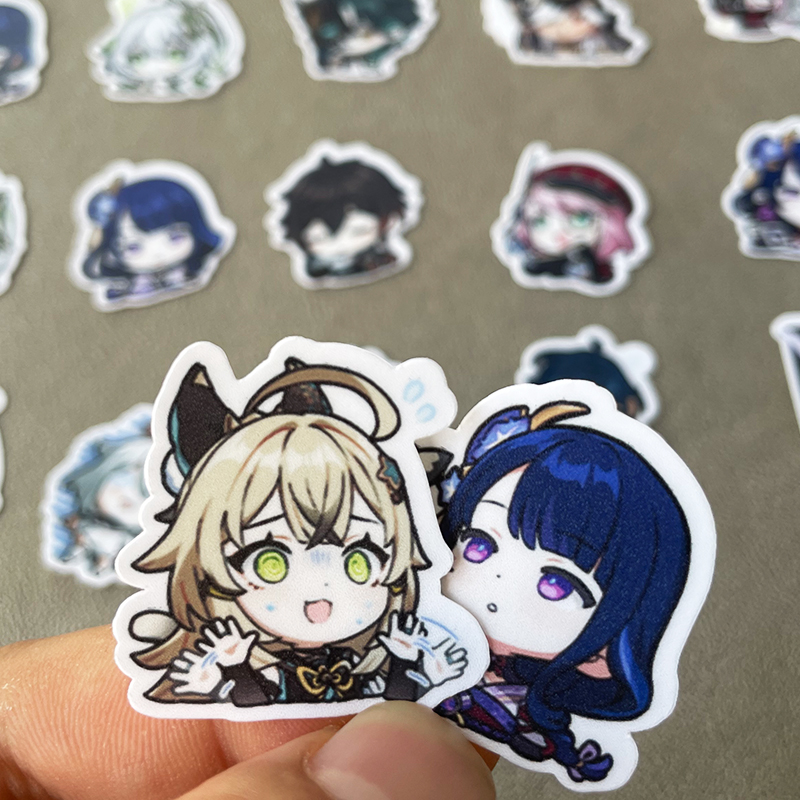 40 pcs Genshin Impact Sticker KIRARA Raiden Shogun Yae Miko Xiao Kazuha ...