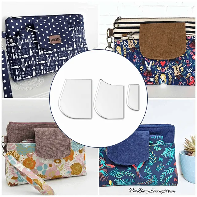 Cute Key Pouch Template Set(3 PCS)- With Instructions