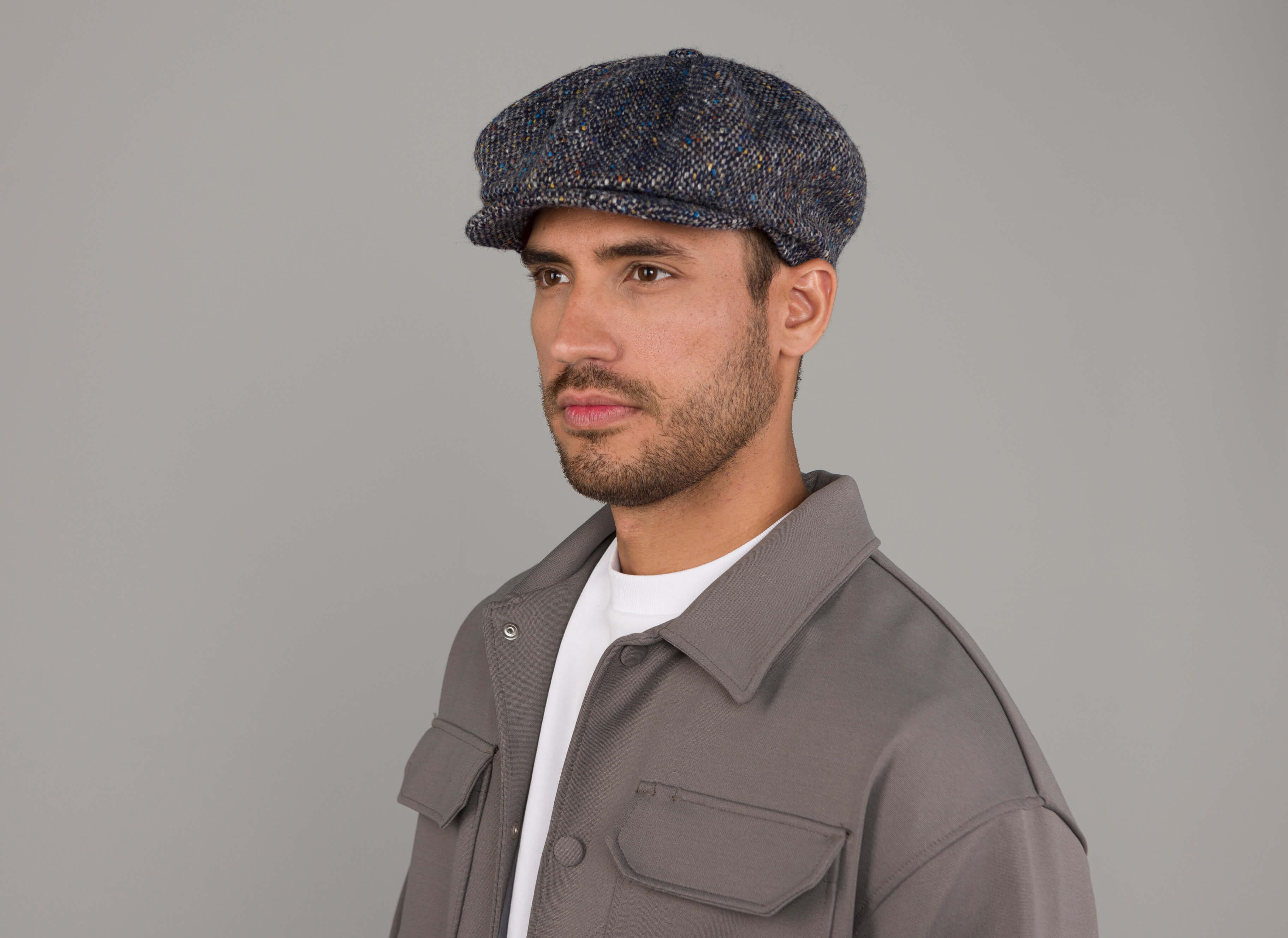 Eight Piece Cap Tweed