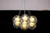 Nordic Modern LED Double-Deck Glass Ball Pendant Lights G4 Bulb Hall Lights