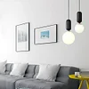 Nordic LED Pendant Lights Frosted Glass Industrial Handin Pendant Lamp ...