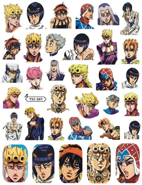 JO HERO TSC Cute Stone Age 3D Nail Art Finished Sticker Patch BE022