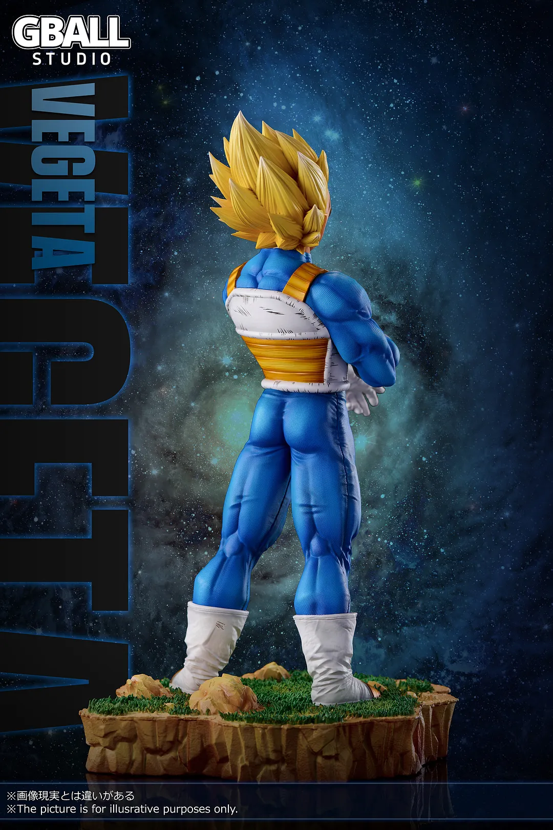 1/6 & 1/4 Scale Vegeta - Dragon Ball Resin Statue - GBALL Studio