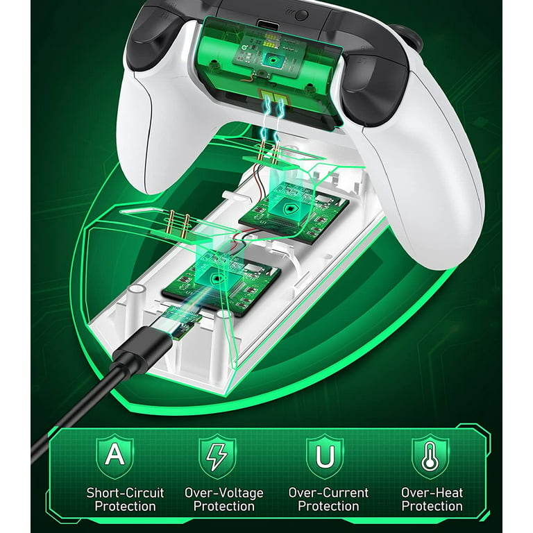 BEBONCOOL Xbox One Controller Charger Station ,Dual Charging Dock with ...