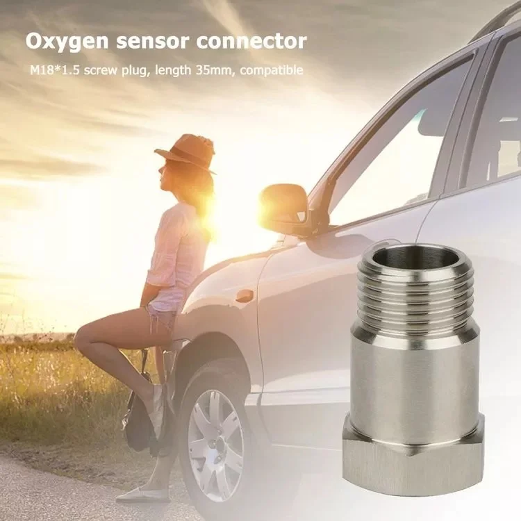 Garlaven Universal M18x1.5 Car Oxygen Sensor Adapter Vehicle Engine ...
