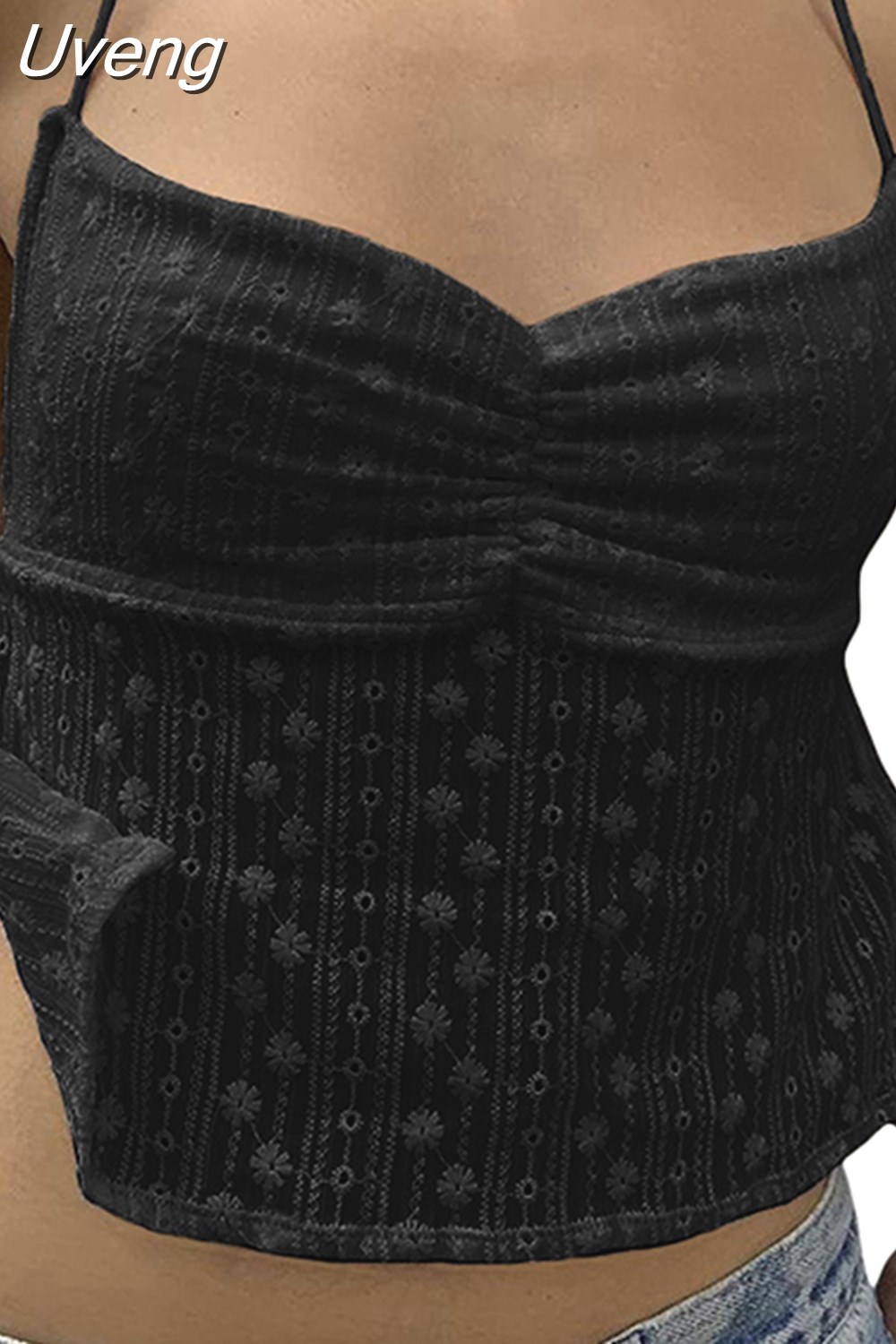 Uveng Vintage Backless Tie Up Halter Top Fairy Core Grunge 2000s ...