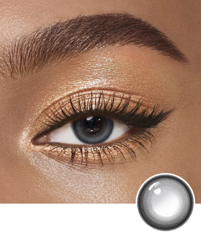 Kilala Graphite Gleam Grey Colored Contacts | Beauty Choice