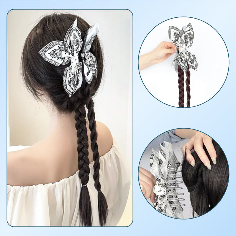 Stylish Hair Clip with Simulated Twisted Braid
