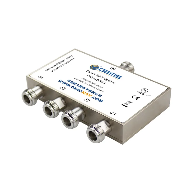 4 way GPS and GNSS Active Antenna Splitter MGS14 | MGS14i