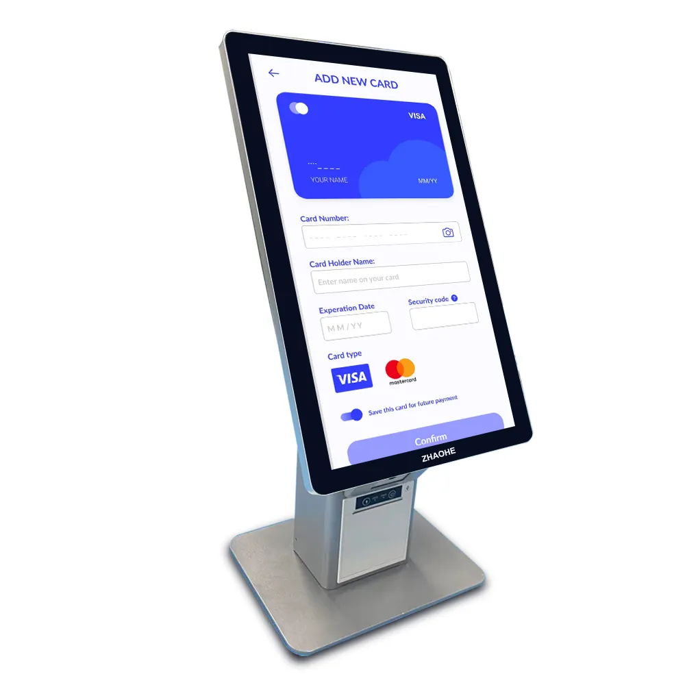 21.5inch rfid pos terminal qr scanner ic or id card reader tablet ...